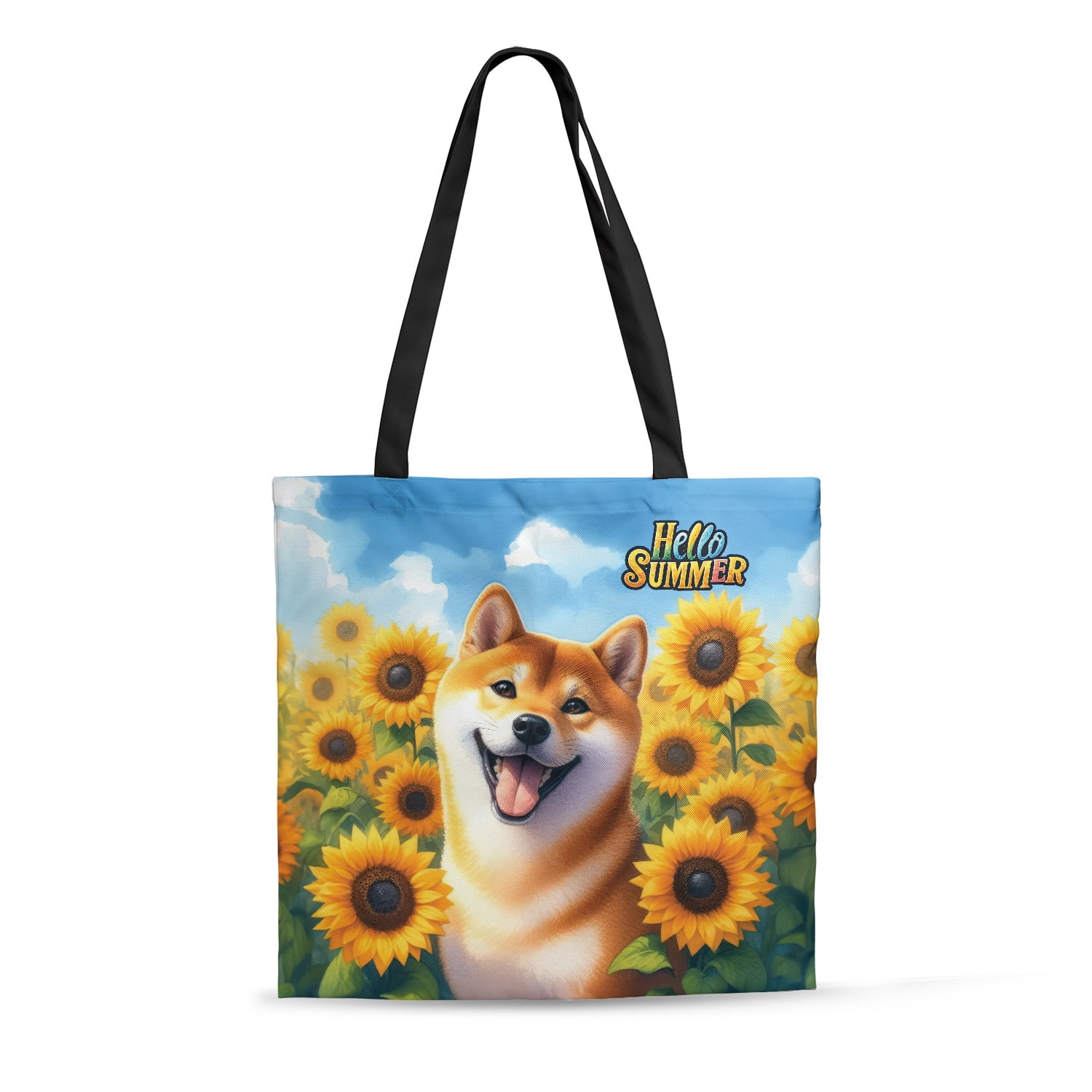 Shiba Inu Hello Summer Sunshine Sunflowers Spring Retro Vintage All ...