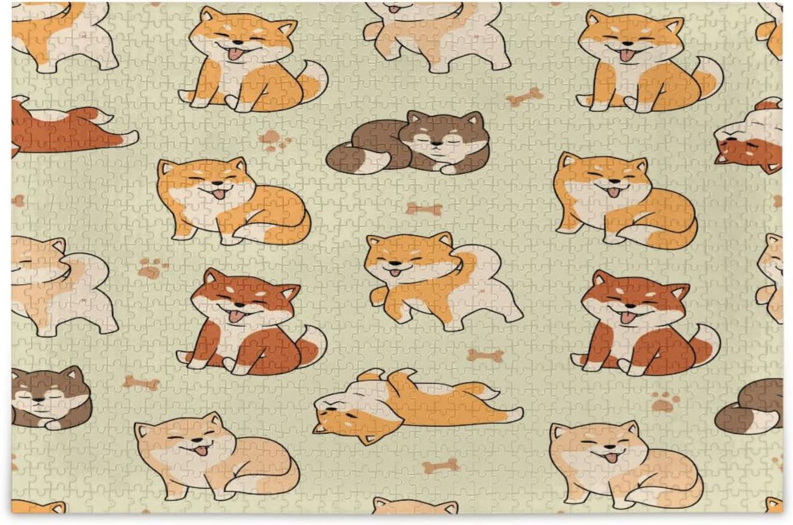 Shiba Inu Jigsaw Puzzles for Adults 1000 Pieces Fun Educational Gift ...