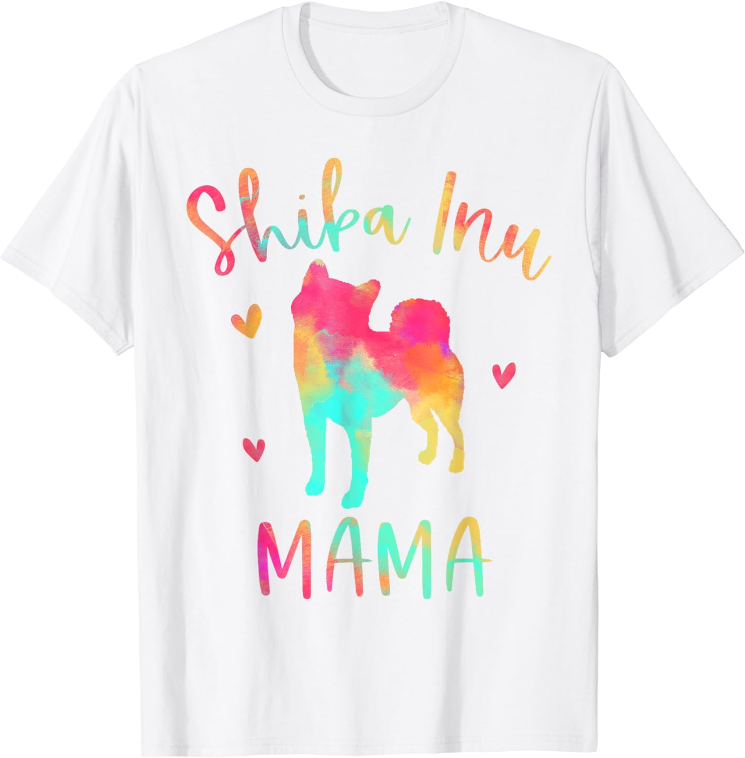 Shiba Inu Mama Colorful Shiba Inu Gifts Dog Mom T-Shirt - Walmart.com