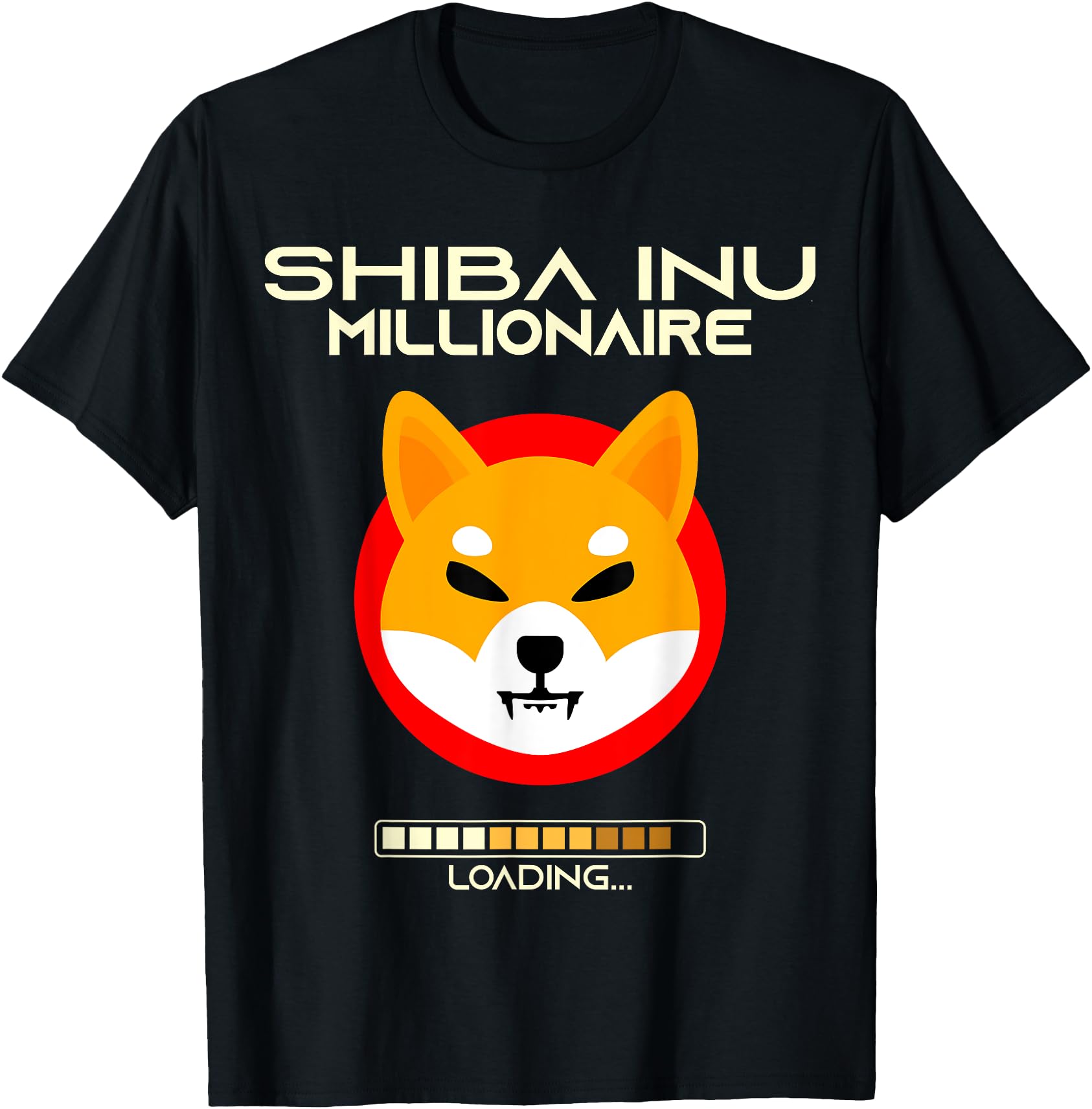Shiba Inu Millionaire Loading Funny Shiba Crypto T-Shirt,Sand color ...