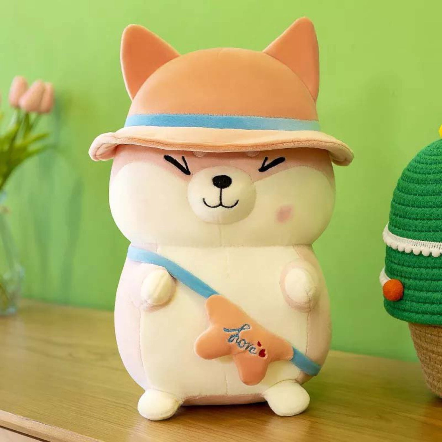 Shiba Inu Plush 35cm Cute Chubby Plush Toy - Walmart.com