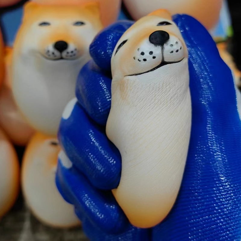 Shiba Inu Realistic Egg Shape Desk Decor Dog & Egg Union Decorations ...