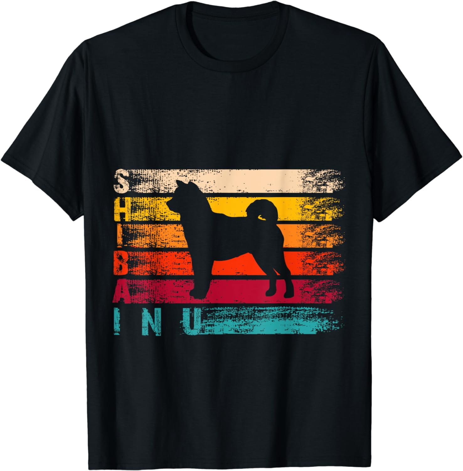 Shiba Inu | Silhouette Retro Shiba Mom and Dad Dog Lover T-Shirt ...