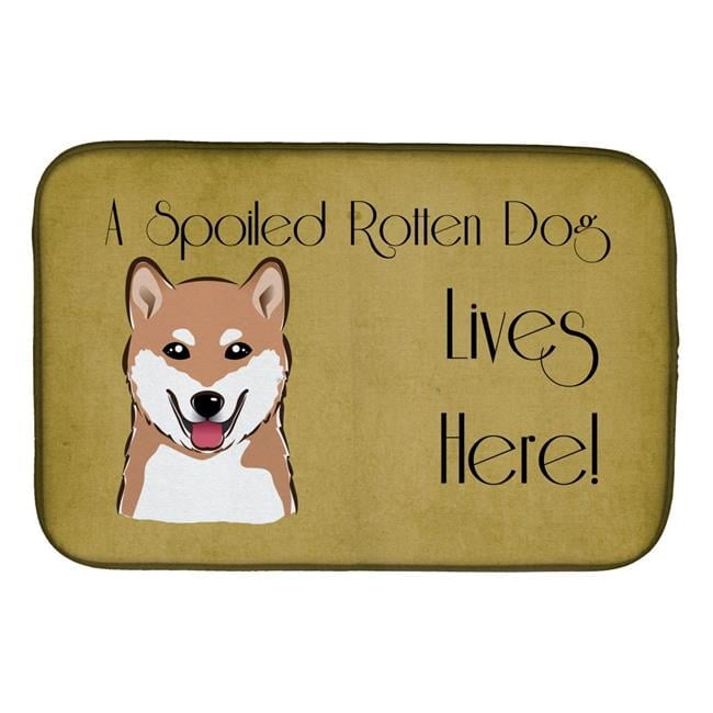 Shiba Inu Spoiled Dog Lives Here Dish Drying Mat - Walmart.com
