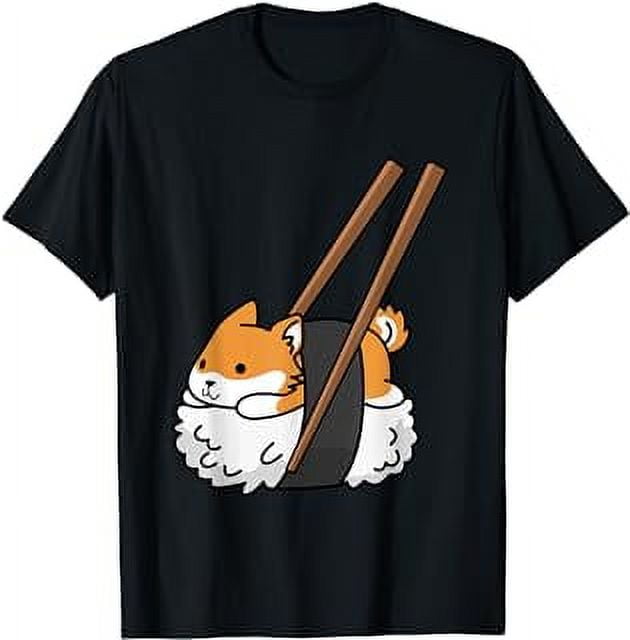 Shiba Inu Sushi Nigiri T-Shirt Funny Dog Shirt - Walmart.com