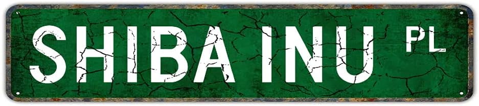 Shiba Inu Vintage Signs Retro Tin Signs Aluminum Sign for Kitchen Home ...