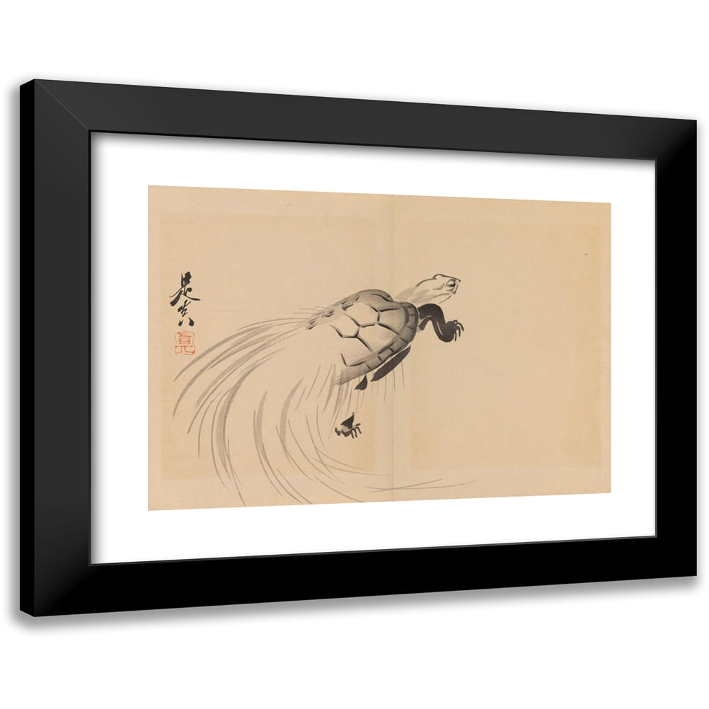 Shibata Zeshin 18x14 Black Modern Framed Museum Art Print Titled ...