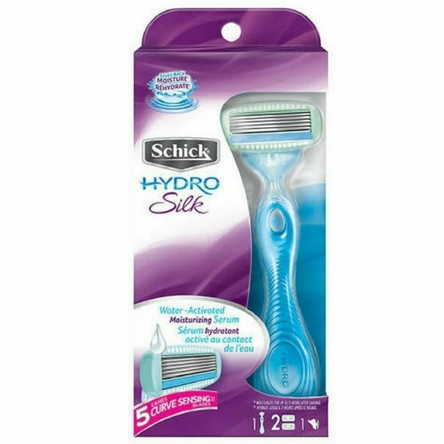 Shick Hydro Silk 5 Curve Sensing Women's Razors With Handle, Shea ...