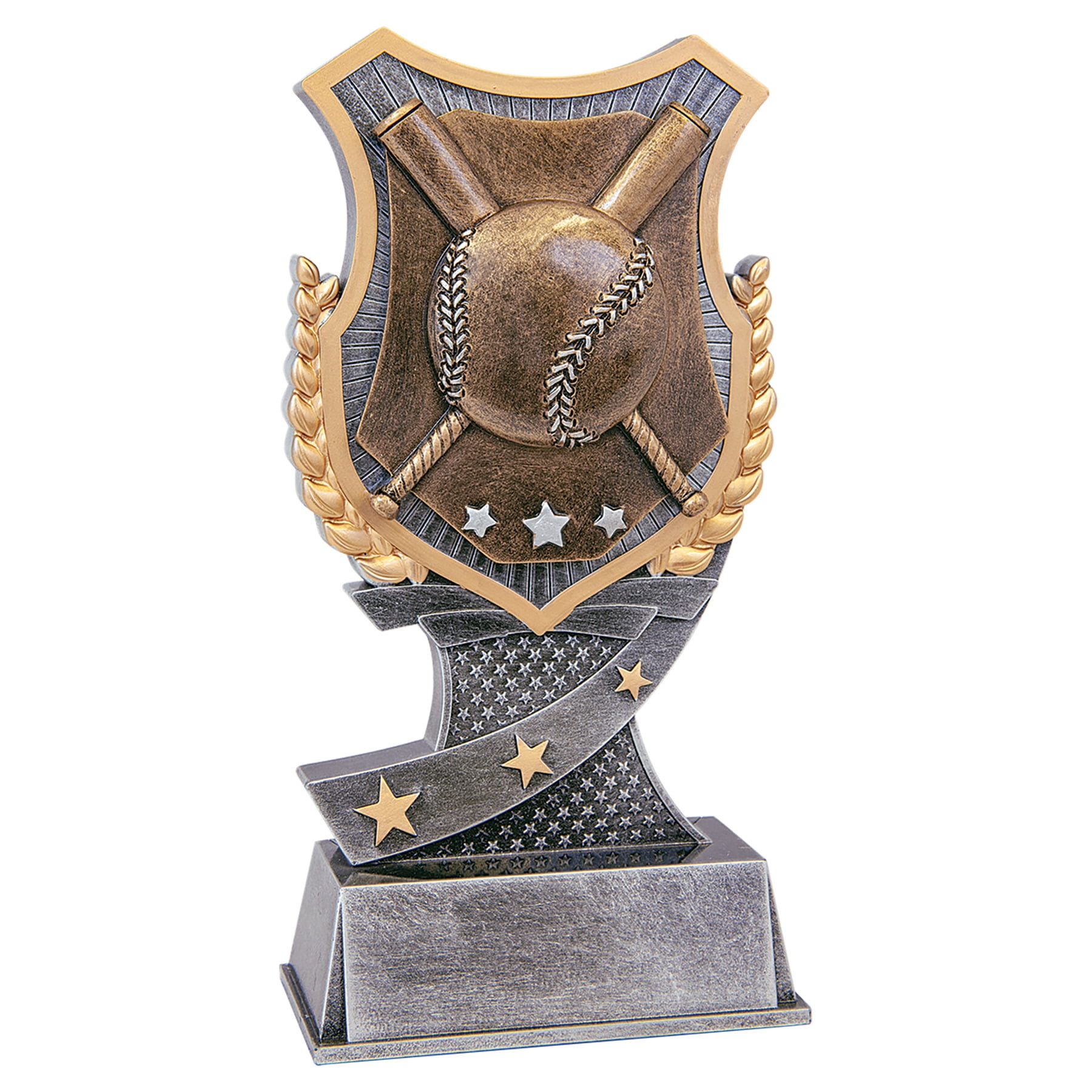 Shield Baseball Resin Trophy - Walmart.com