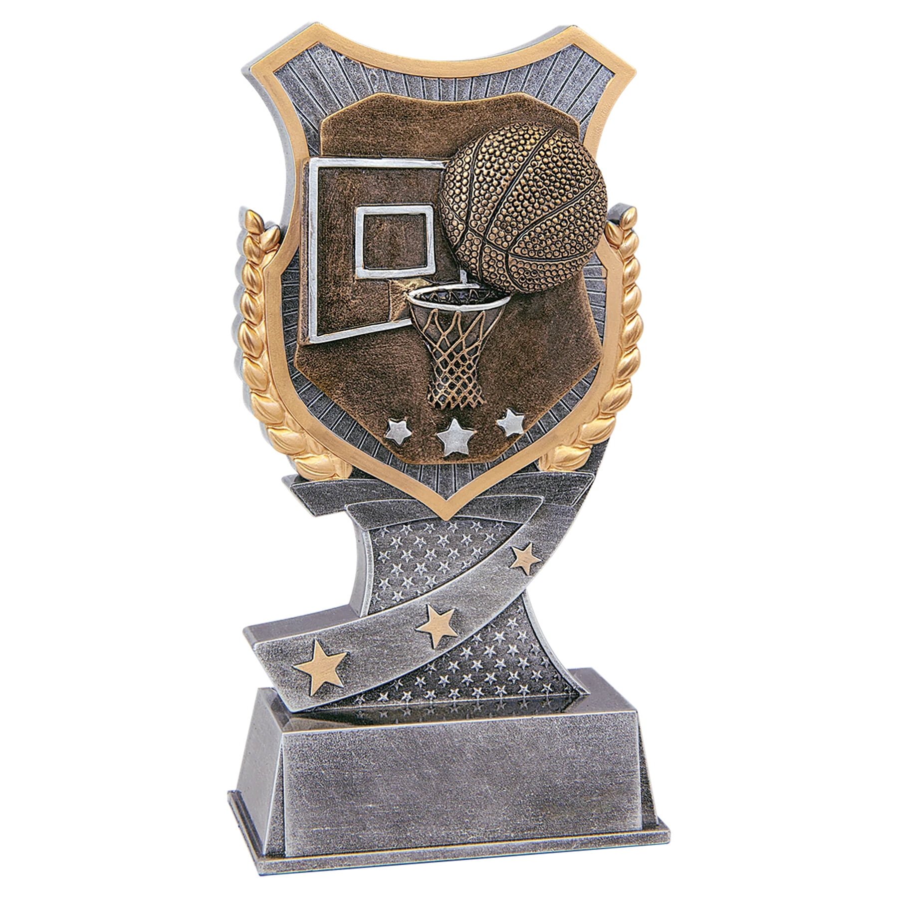 Shield Basketball Resin Trophy - Walmart.com