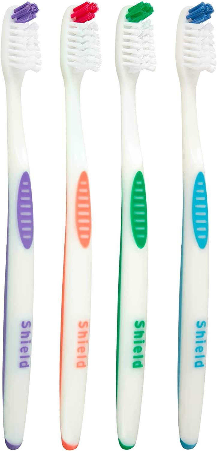 Shield Care Falcon Toothbrush with Curved Filaments, Medium Bristles ...