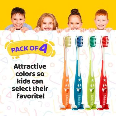 GuruNanda Children's Toothbrush - Extra Soft Bristles, Ergonomic Grip ...