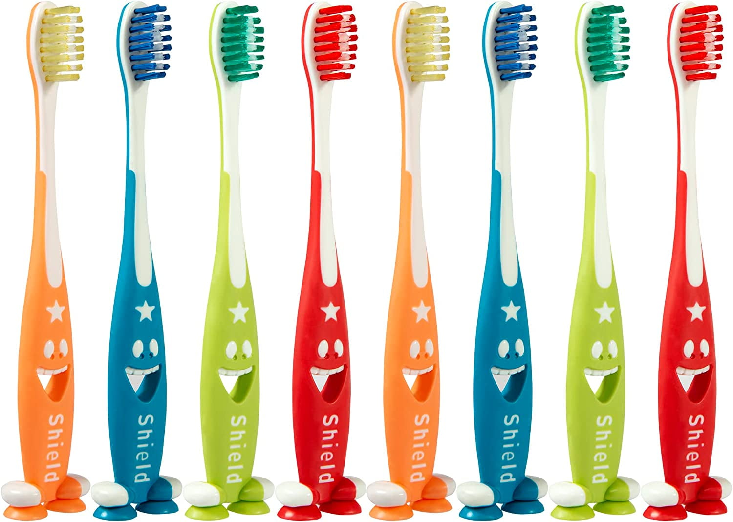 Shield Care Giggles Toothbrush, Fun Design, Flexible Grip and Best for ...