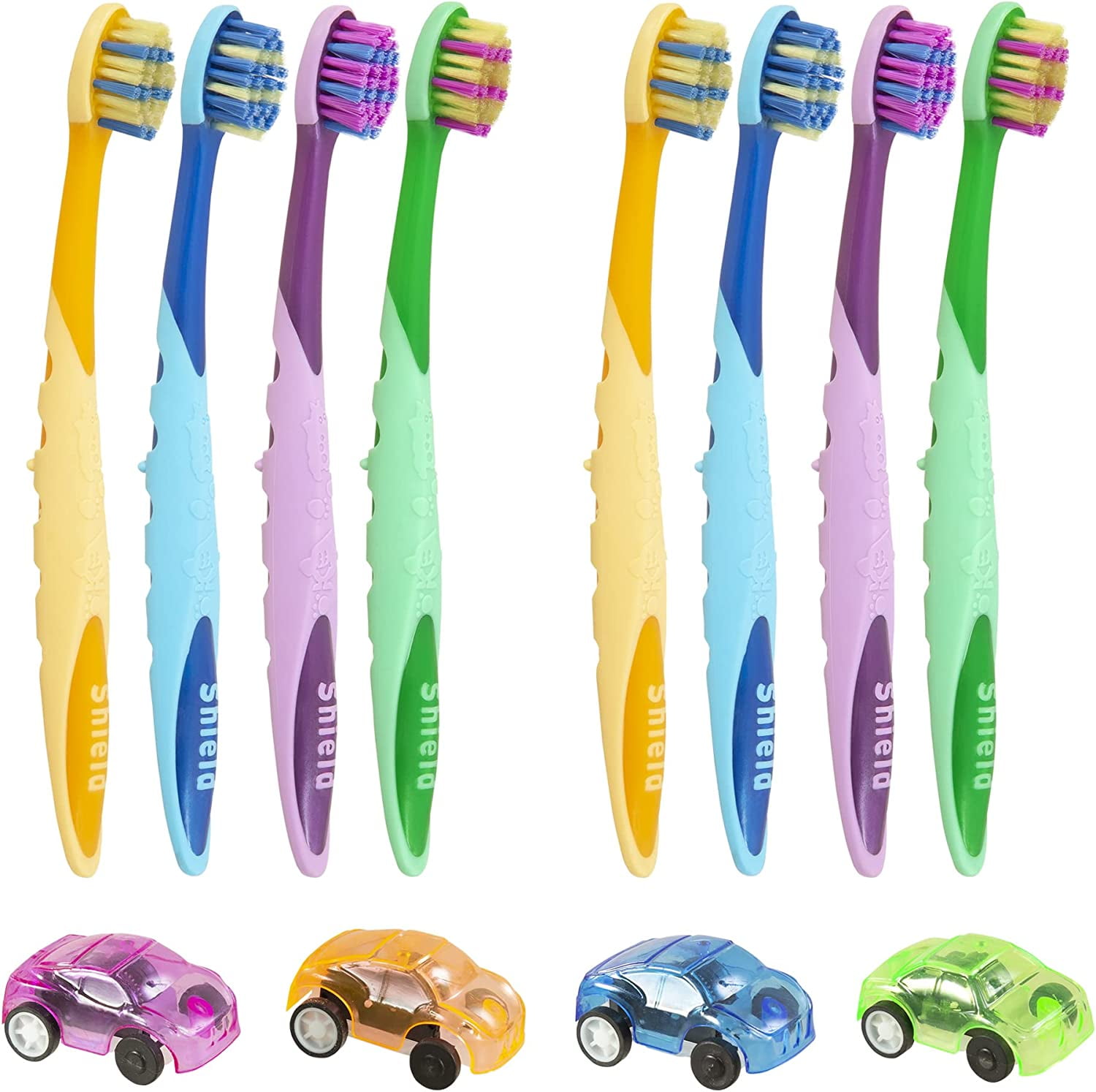 Shield Care Hippo Toothbrush with Versatile Grip and Playful Design for ...