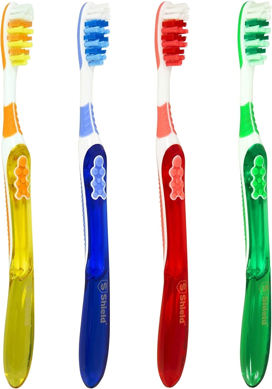 Shield Care Dual Pro Toothbrush with Multi-Level Filaments, Anti-Slip ...