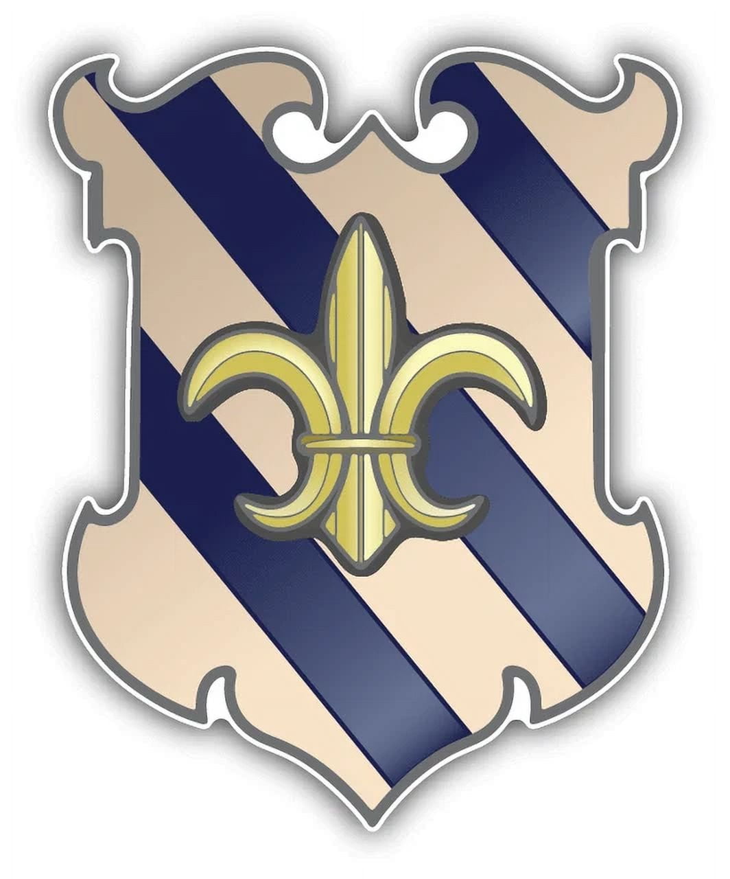 Shield Ornament Retro Heraldic Sticker Phone Decal Water Bottle ...