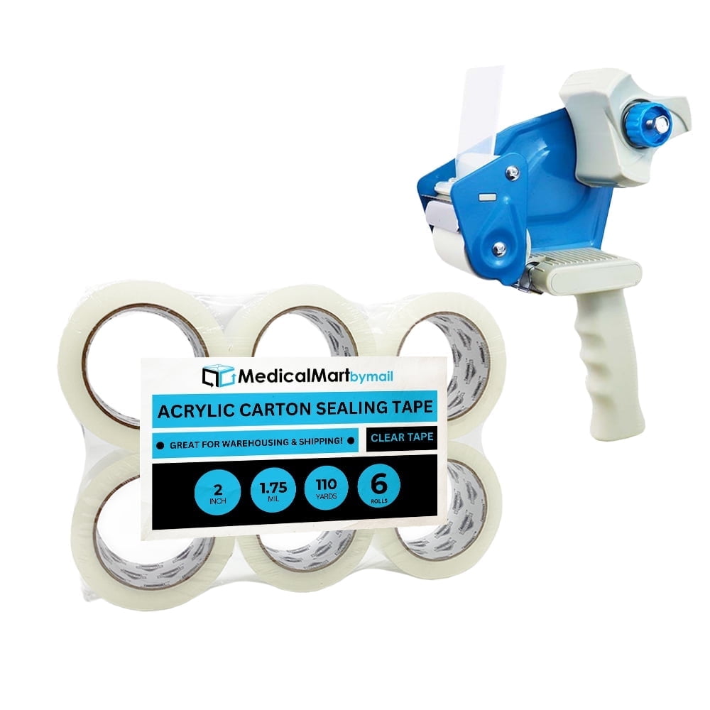 Shield Tape 6 Rolls - 1.75 Mil - Acrylic Carton Sealing Packing Tape ...