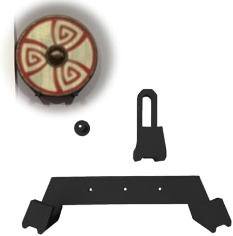 Shield Wall Mount Display Shelf, Adjustable Wall Mounted Shield Display ...