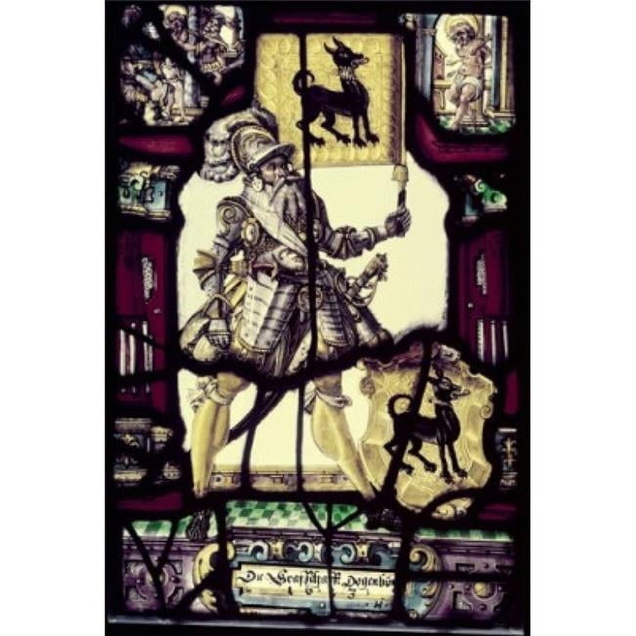 Shield of Toggenburg Jegli Hans Swiss Stained Glass Poster Print 18 x ...