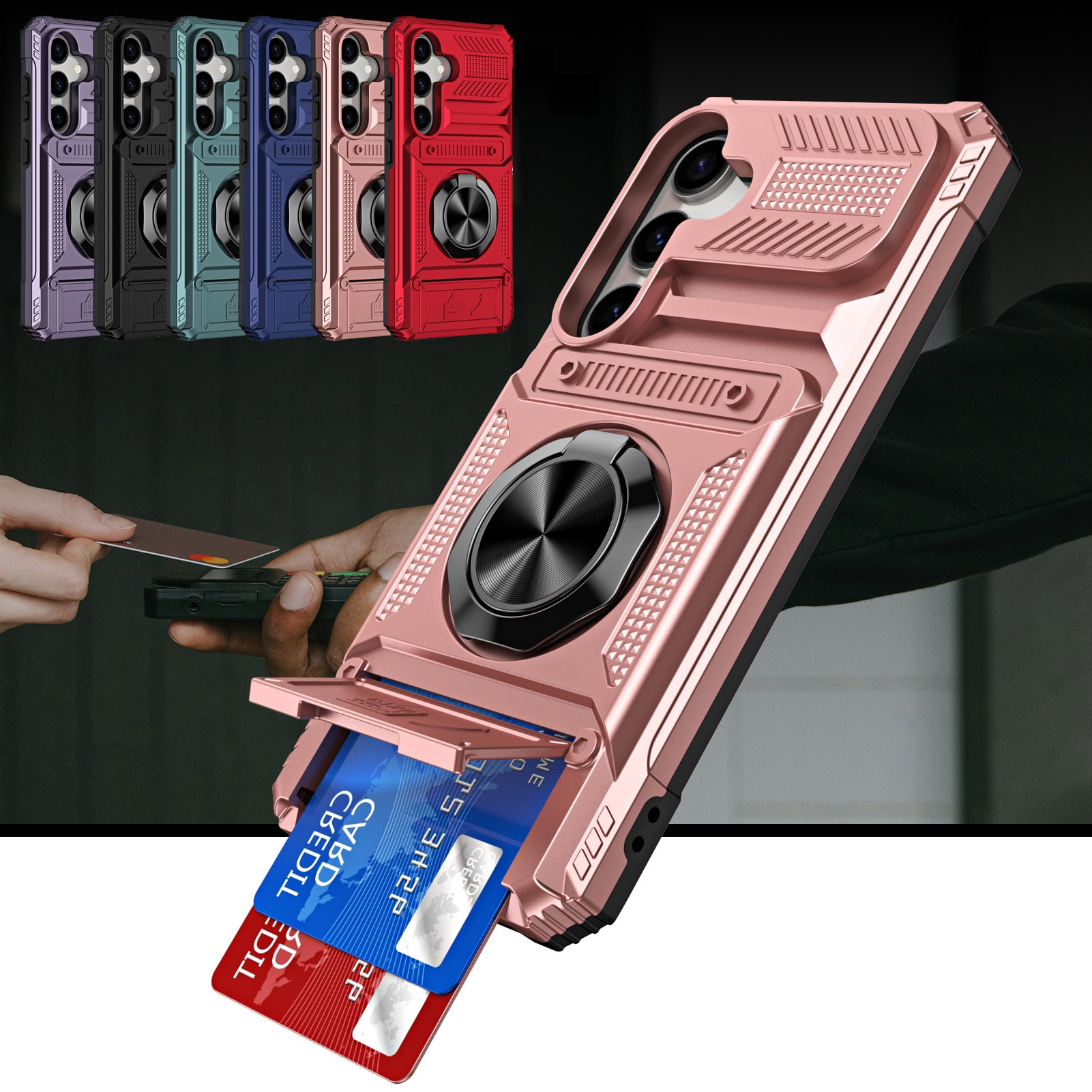 ShieldFlex for Samsung Galaxy A16 5G Phone Case with Finger Ring Holder ...
