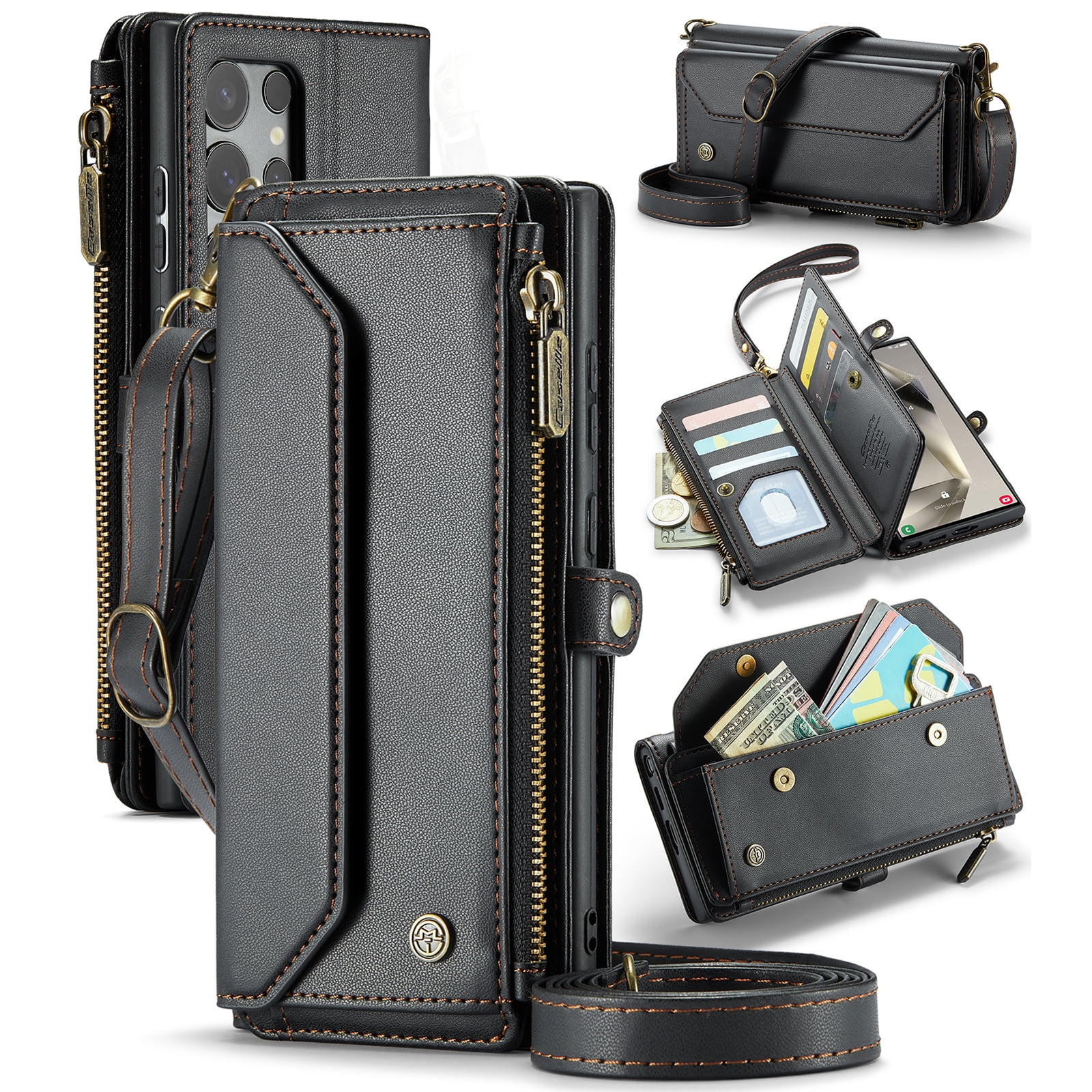 ShieldPlus for Samsung Galaxy S24 Ultra Wallet Case with 10 Card Slots ...