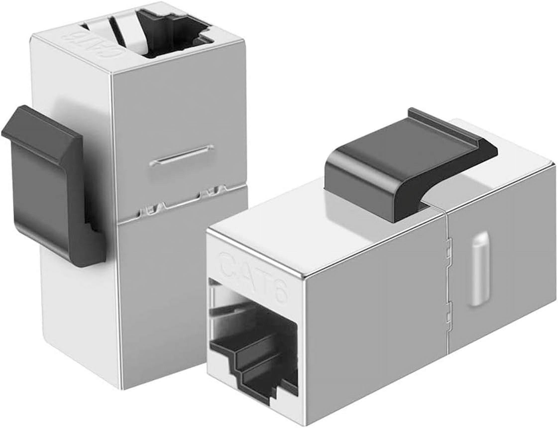 Shielded Cat6 Network Pass-Through Head RJ45 Connector, Plug-And-Play ...