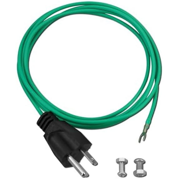 Shielded Ethernet Patch Panel Bond Ground Extension Cord for NEMA 5-15P ...