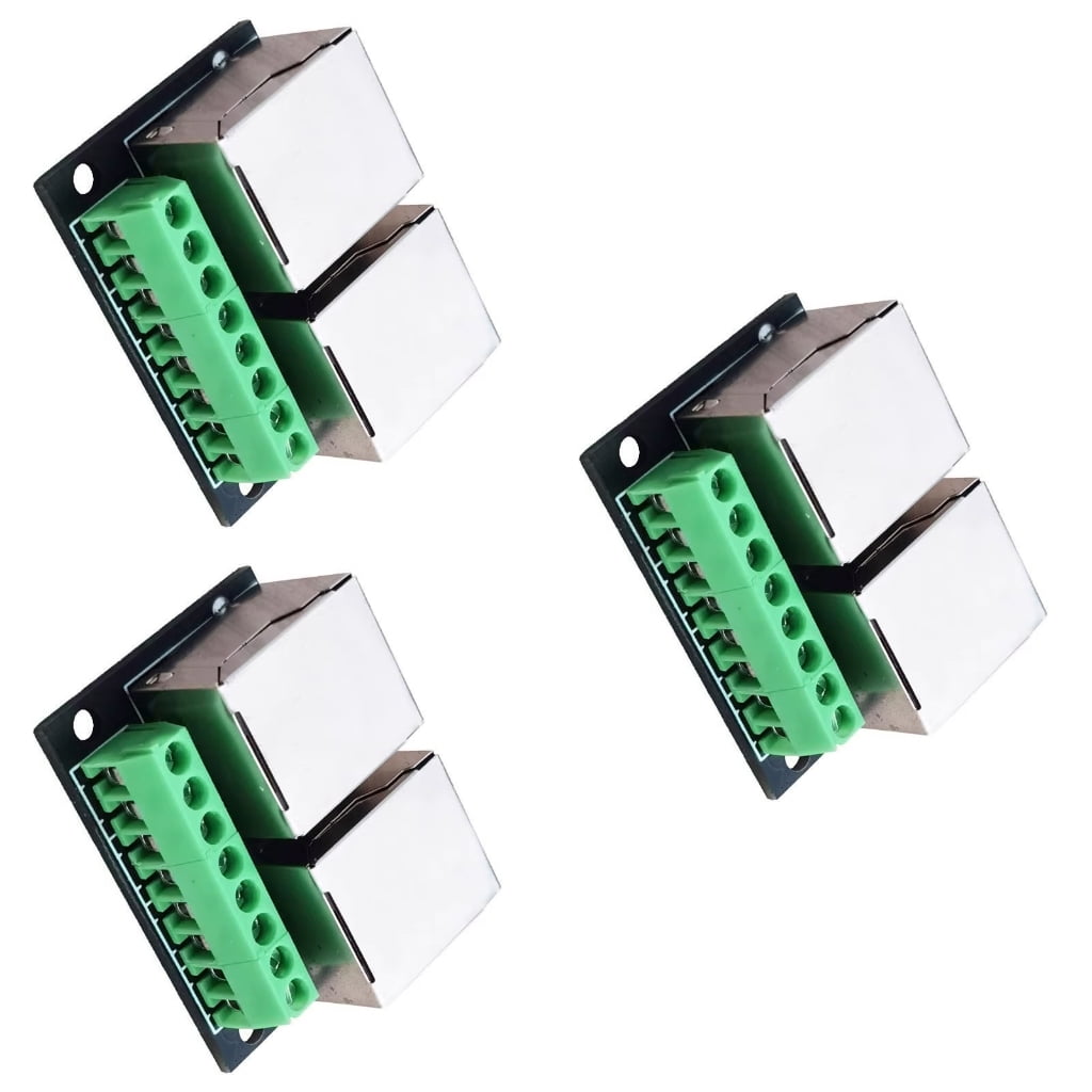 Shielded RJ45 Board Double Female Terminal 8 Pin 3.5mm Pitching Adapter ...
