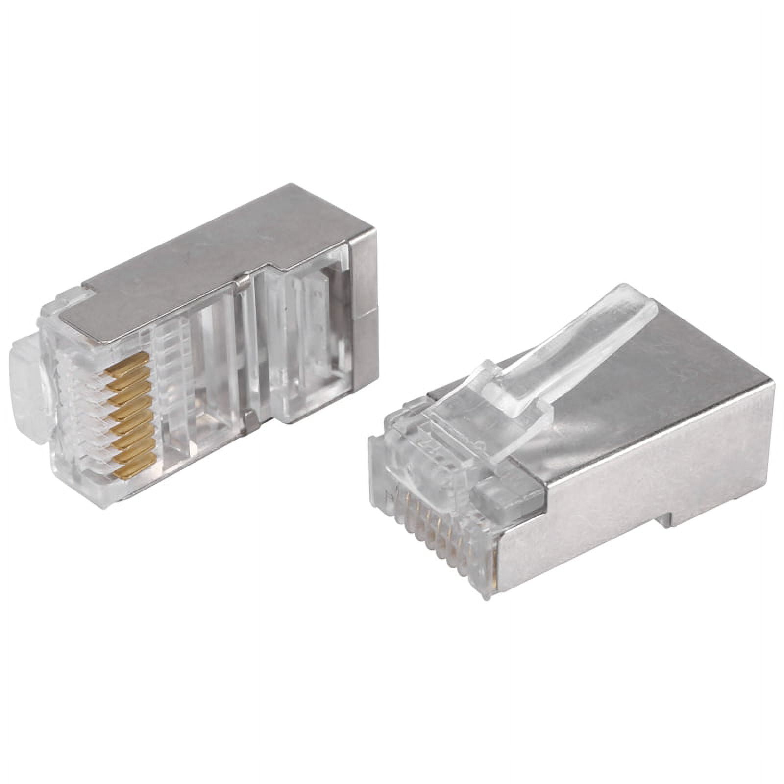 Shielded RJ45 Connector CAT5E CAT6 Crimp Ethernet Connector STP 8P8C ...