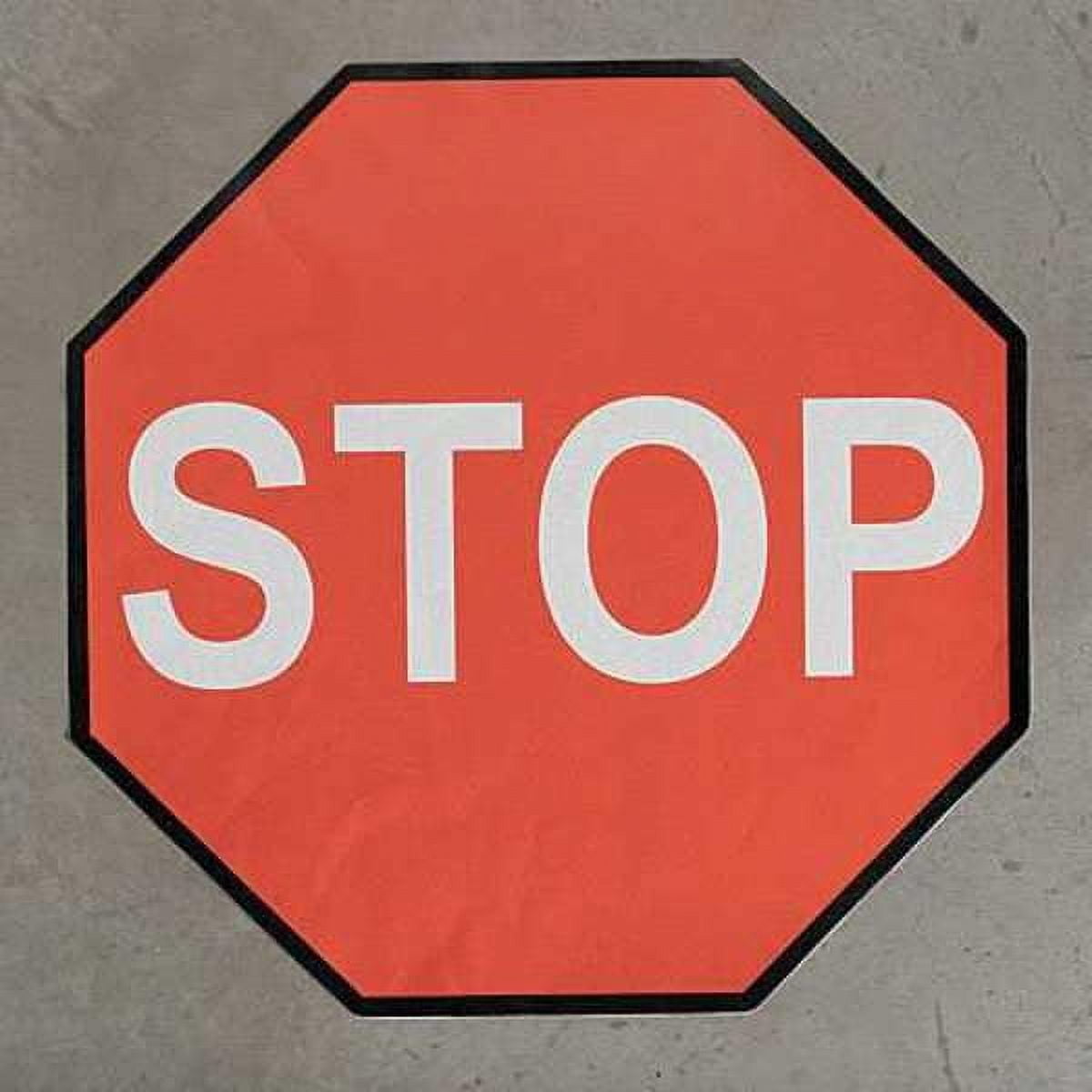 Shieldmark Floor Stop Sign,36x36in,Indstrl Compsite STP36 - Walmart.com