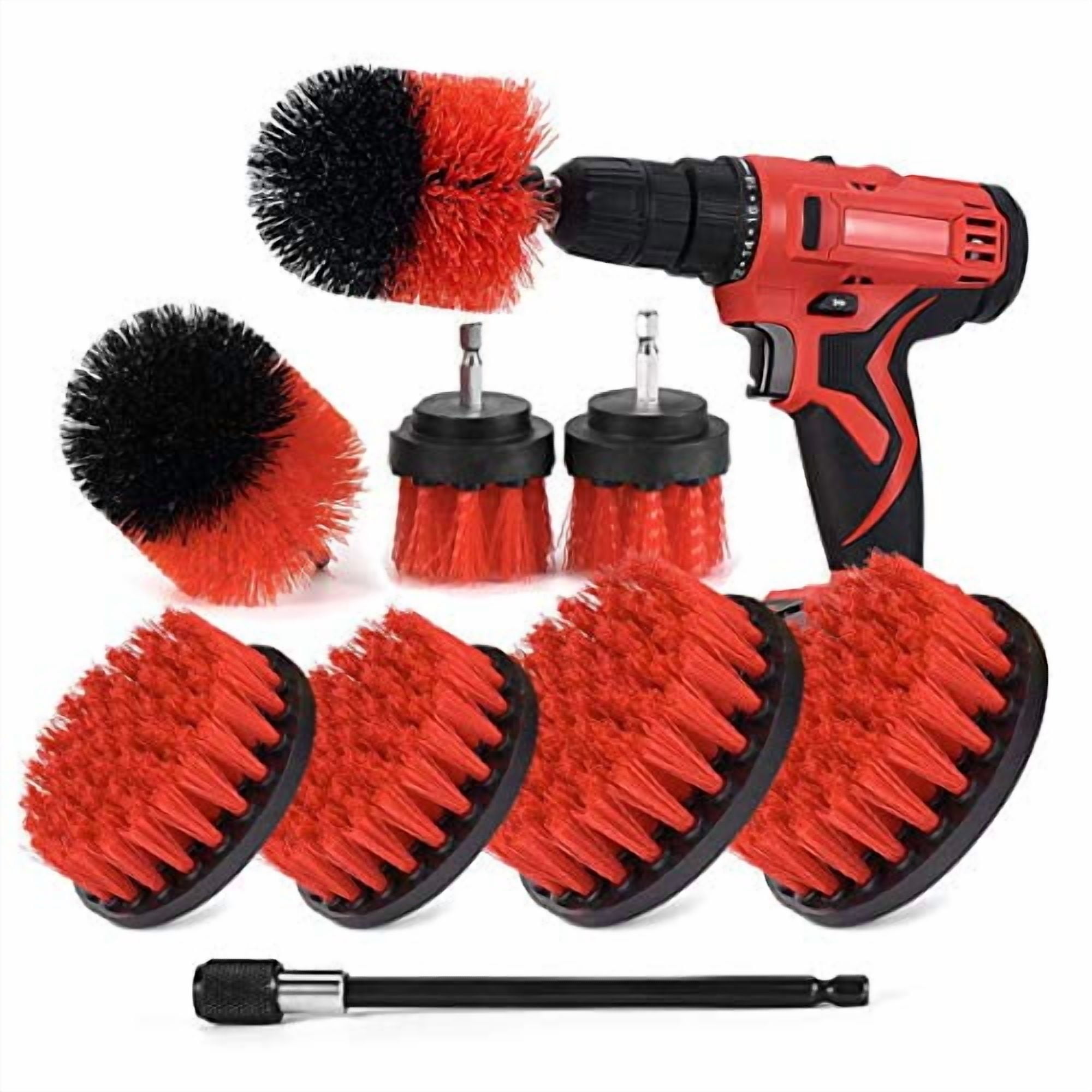 Shieldpro Drill Brush Attachment Set,Power Cleaning Scrub Brush,All ...