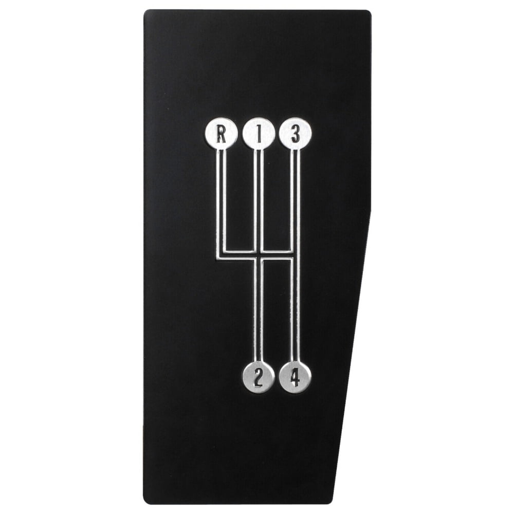 Shift Pattern Plate For 1968-1976 Chevrolet Corvette 4-Speed Console ...