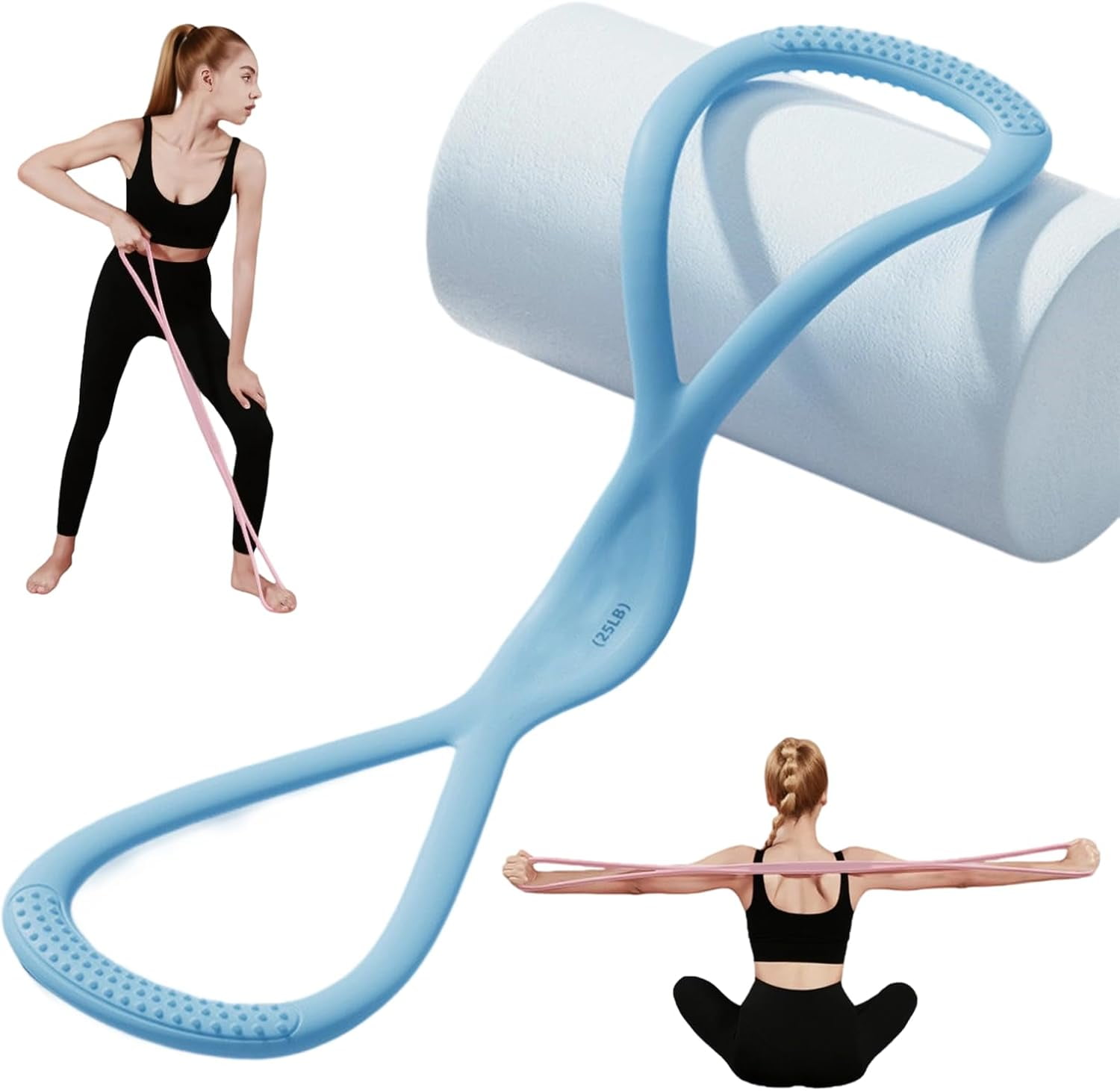 Shiftalter Figure 8 Resistance Bands With Handles, Heavy-Duty ...