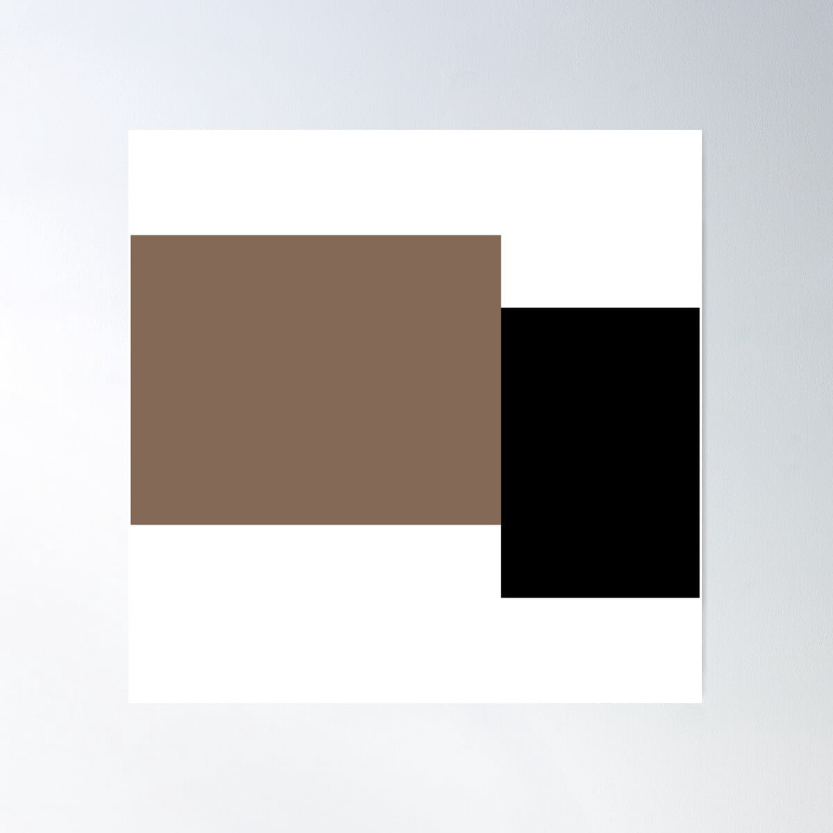 Shifted Rectangles Poster Wall Art, Modern Wall Decor For Living Room ...