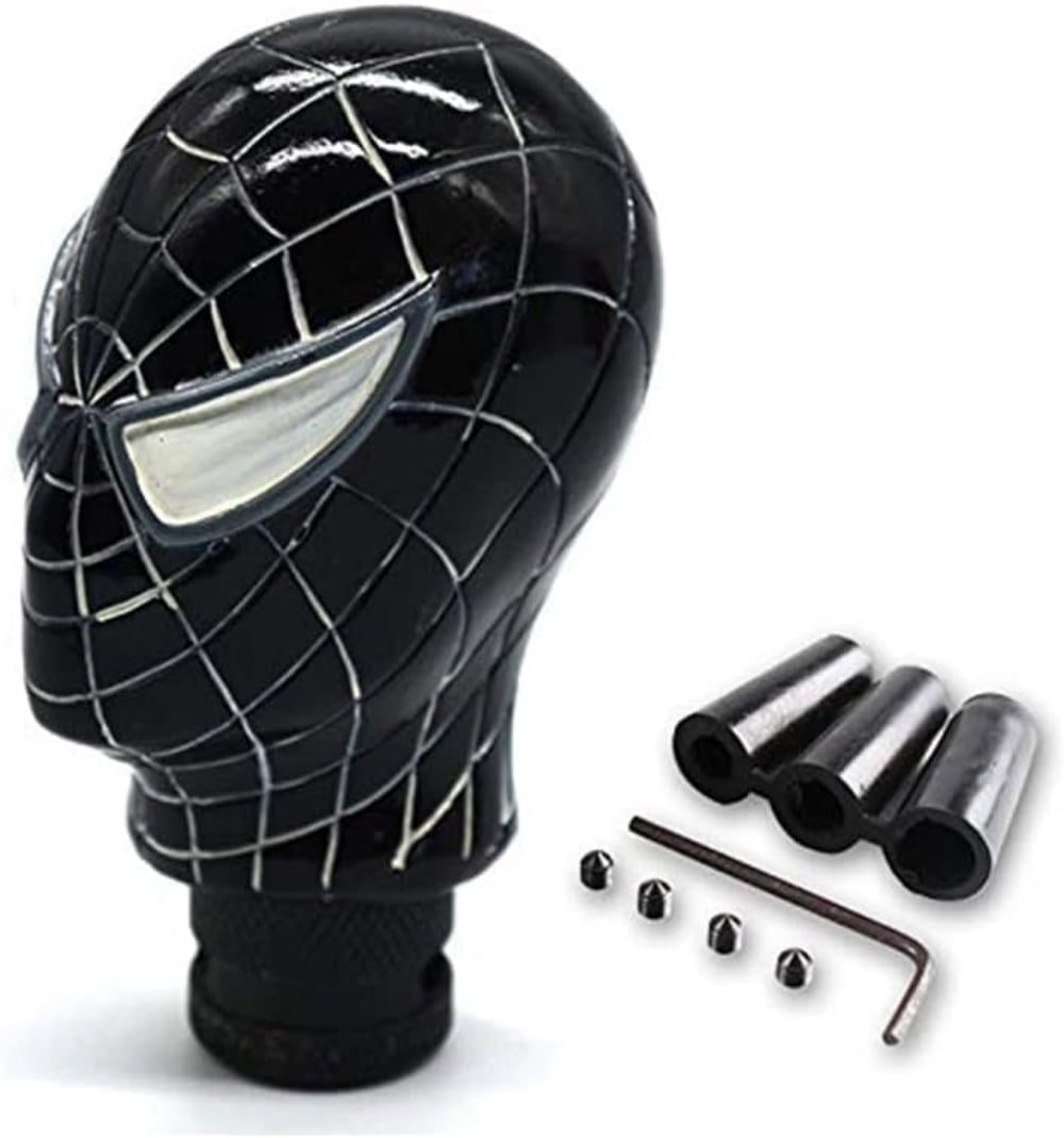 Shifter knob Spider Super Man Red Black Universal Manual Car Shifter ...