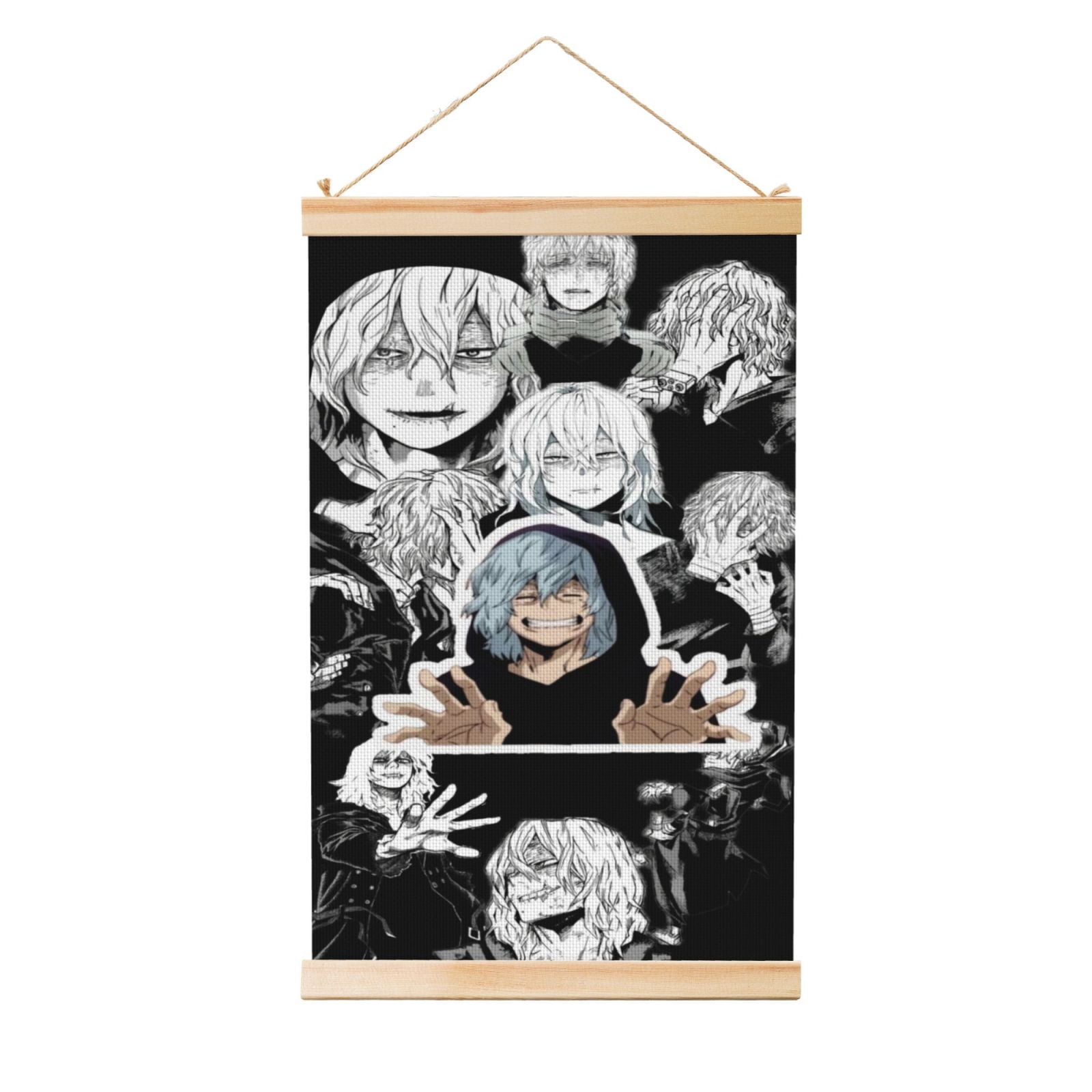 Shigaraki Tomura Poster Canvas Wooden Shaft Hanging Poster Home Decor ...