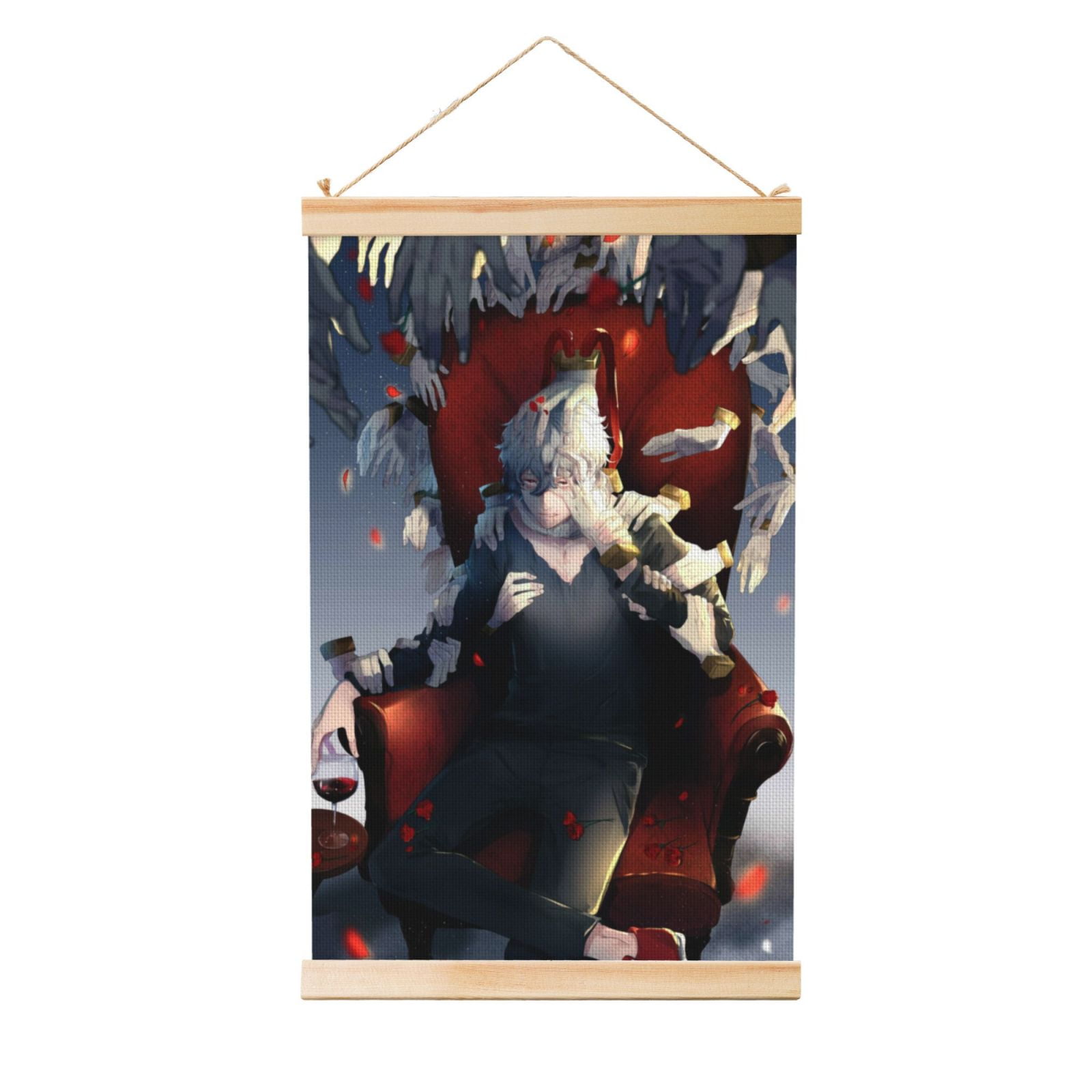 Shigaraki Tomura Poster Canvas Wooden Shaft Hanging Poster Home Decor ...