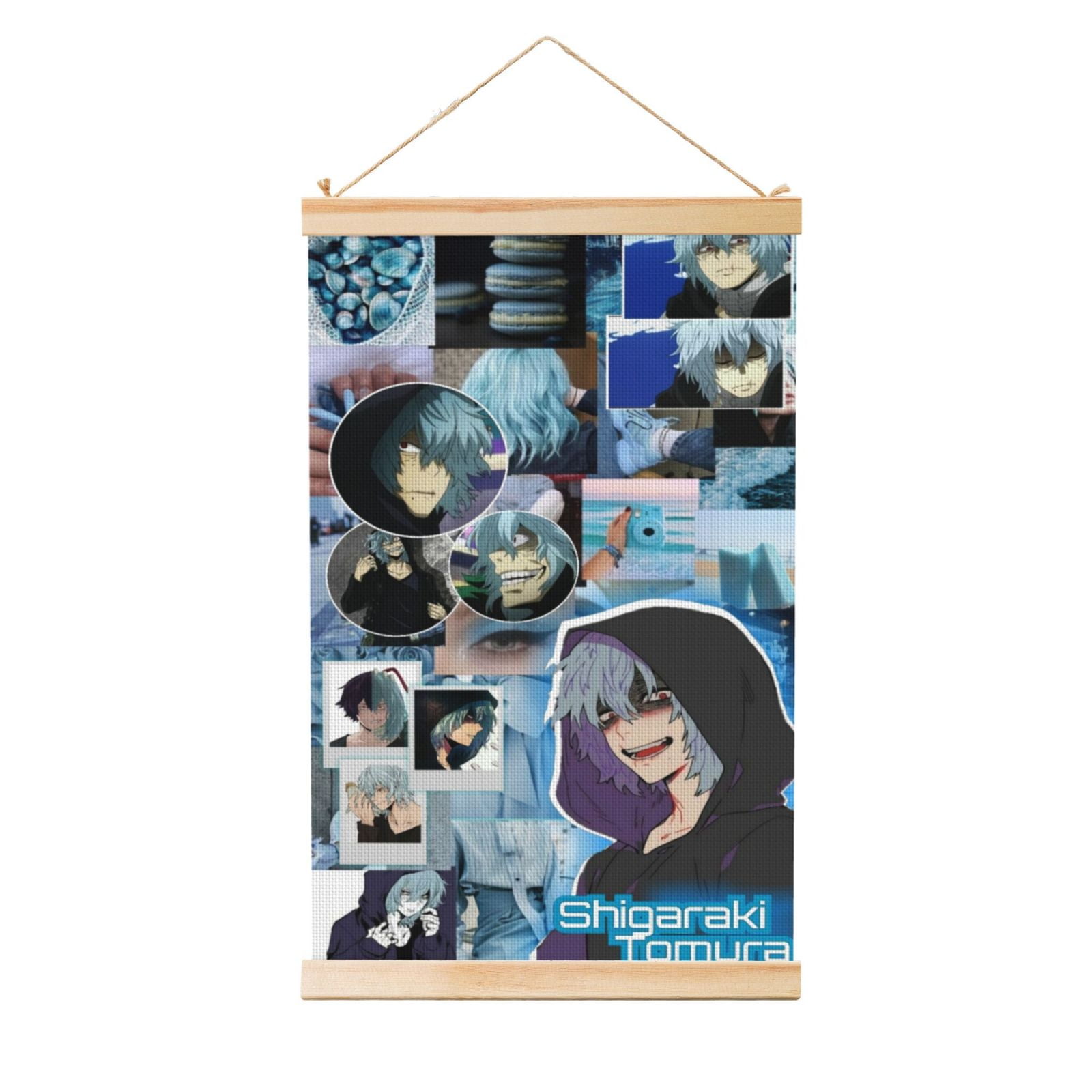 Shigaraki Tomura Poster Canvas Wooden Shaft Hanging Poster Home Decor ...