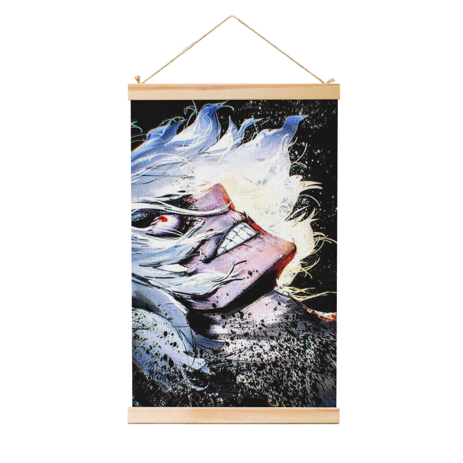 Shigaraki Tomura Poster Canvas Wooden Shaft Hanging Poster Home Decor ...