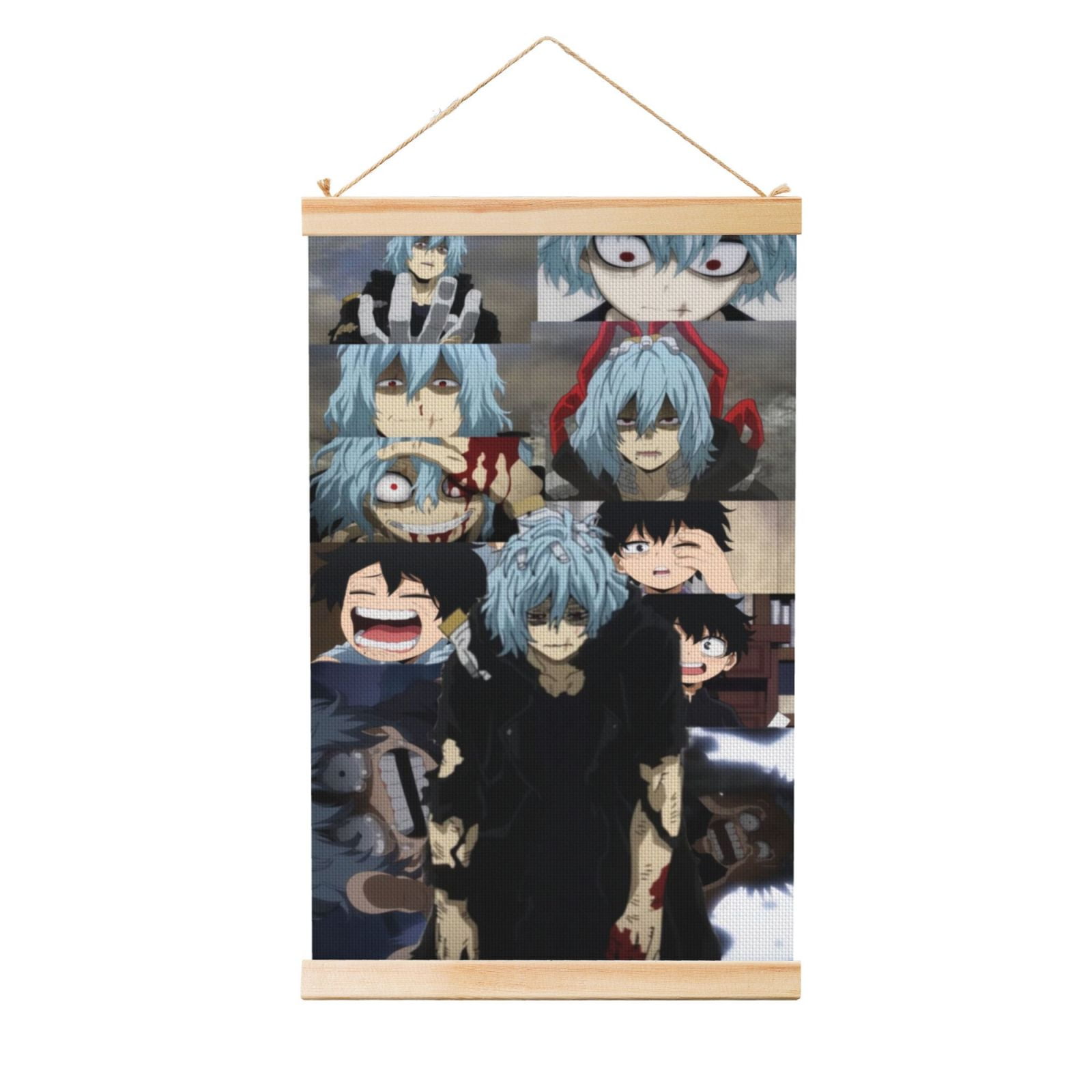 Shigaraki Tomura Poster Canvas Wooden Shaft Hanging Poster Home Decor ...