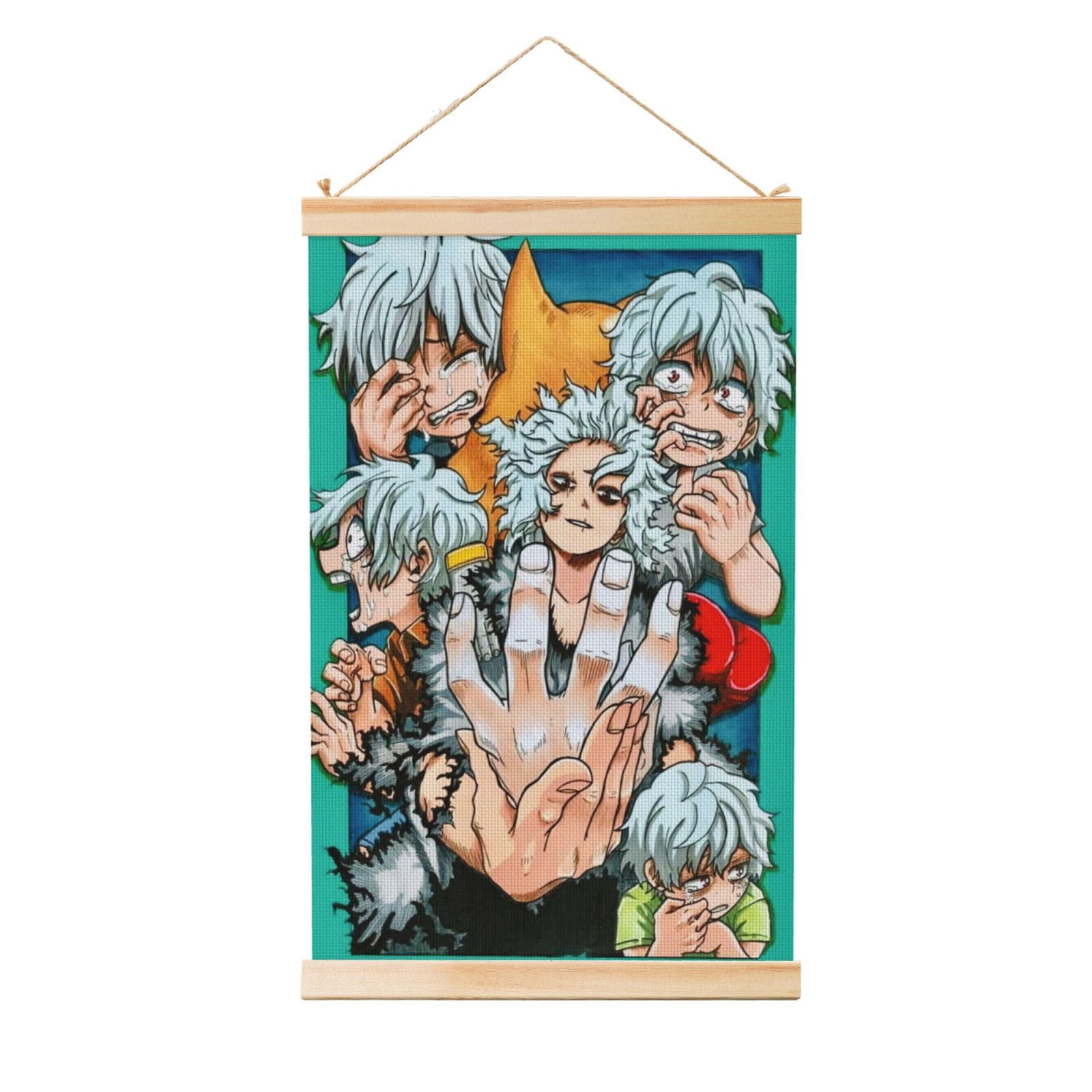 Shigaraki Tomura Poster Canvas Wooden Shaft Hanging Poster Home Decor ...