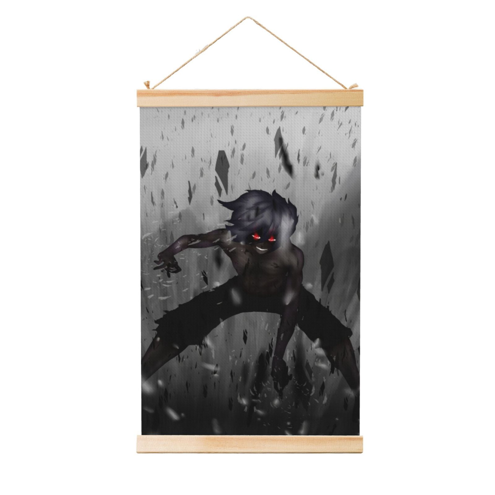 Shigaraki Tomura Poster Canvas Wooden Shaft Hanging Poster Home Decor ...