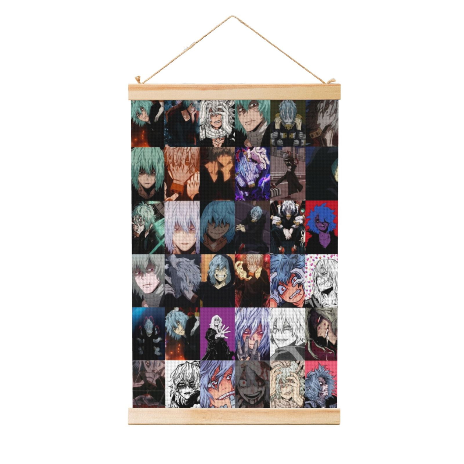 Shigaraki Tomura Poster Canvas Wooden Shaft Hanging Poster Home Decor ...