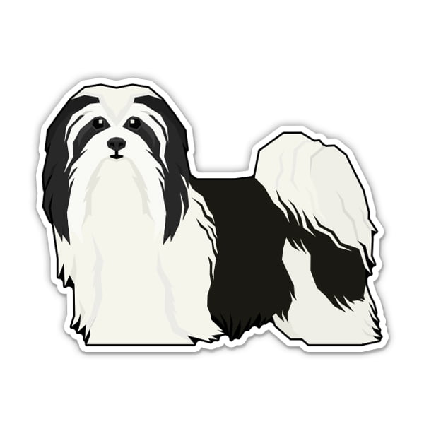 Shih Tzu - 7" Vinyl Sticker - For Car Laptop I-Pad - Waterproof Decal ...
