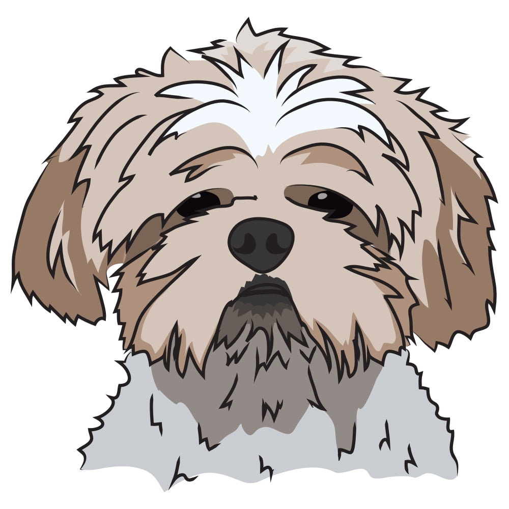 Shih Tzu Decal | Indoor/Outdoor | Dog Lover Super Cute Sticker for SUV ...