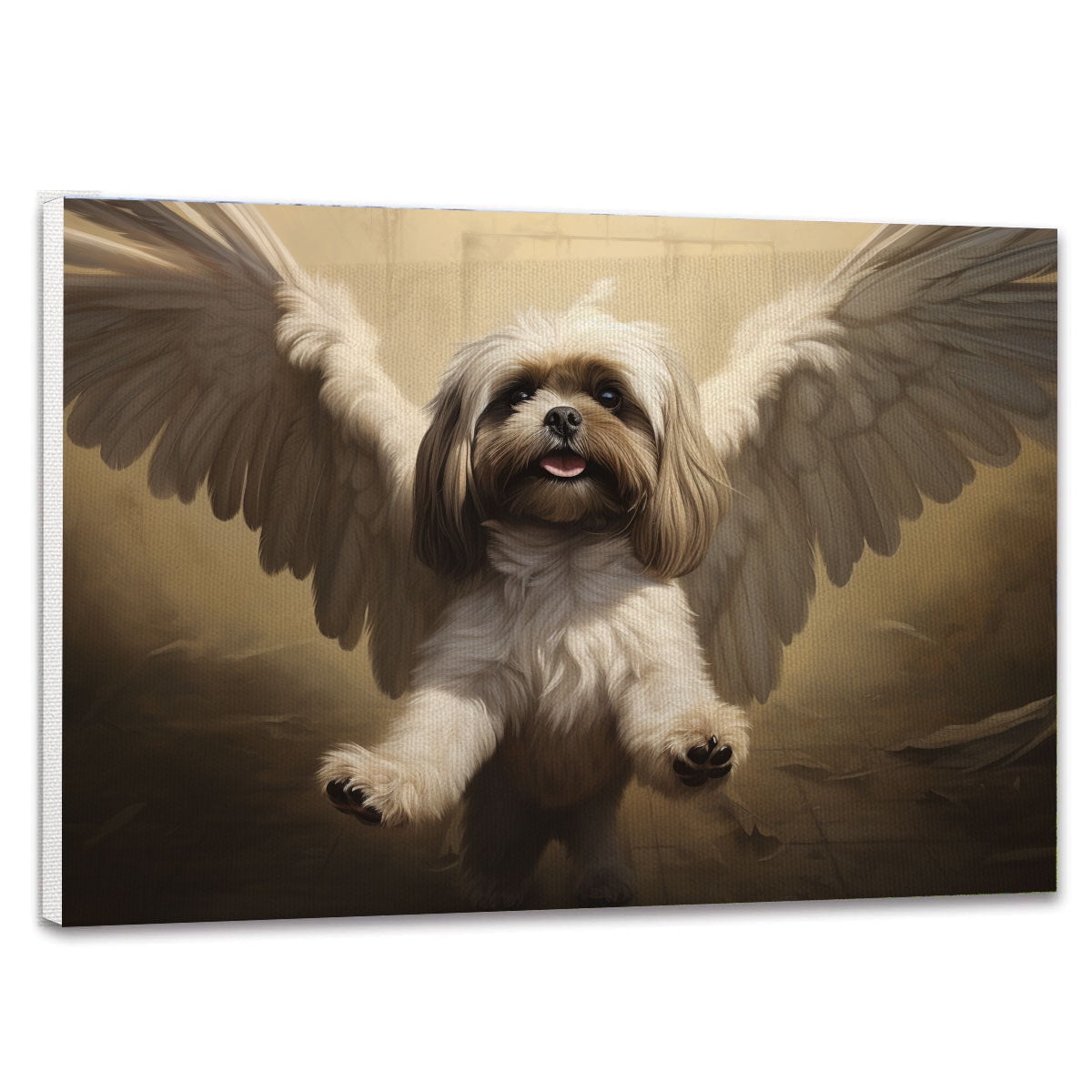 Shih Tzu Dog Memorial Gifts - Waiting At The Door Canvas - Dog Memorial ...