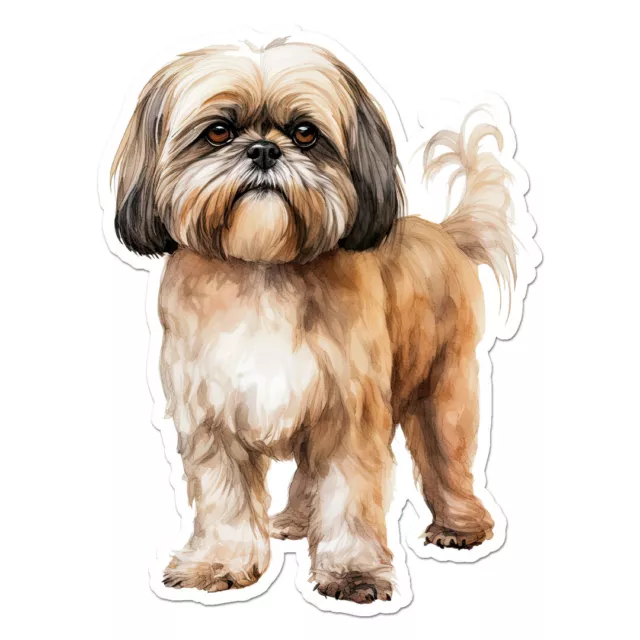 Shih Tzu Dog Sticker Phone Decal Water Bottle Stickers Car Decals ...