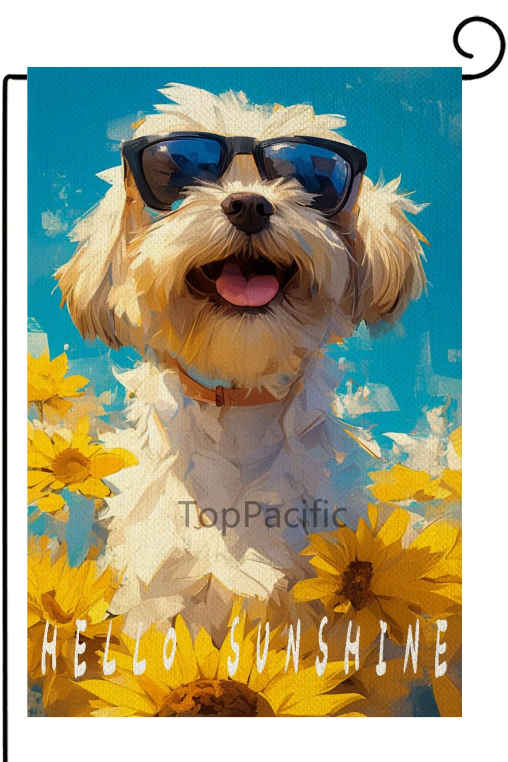 Shih Tzu Garden Flag Sunflower Yard Flag Summer Flag Spring Hello ...
