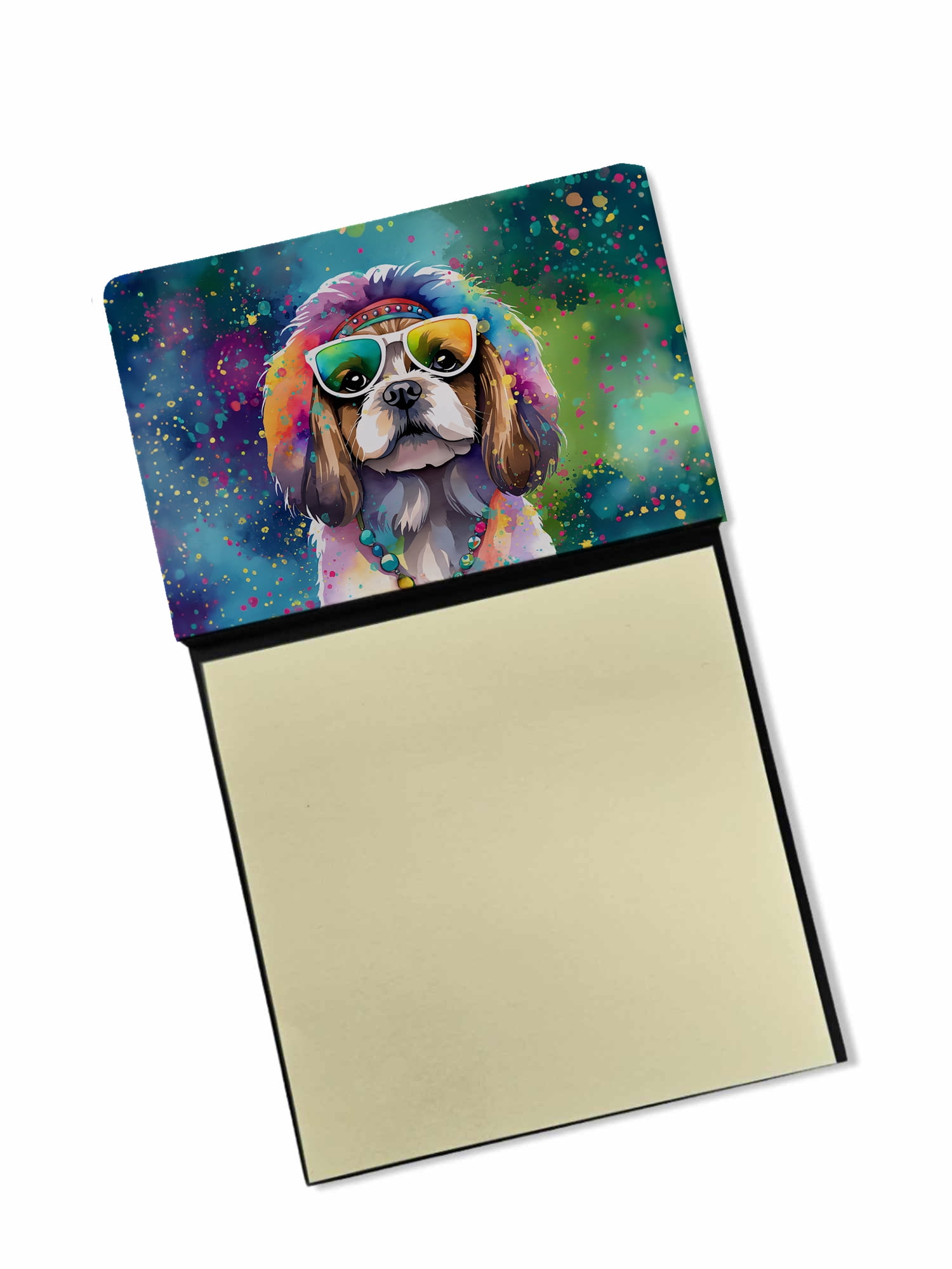 Shih Tzu Hippie Dawg Sticky Note Holder 3.25 in x 5.25 in - Walmart.com