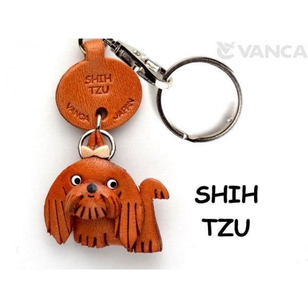 Shih Tzu Leather Dog Keychain - Walmart.com